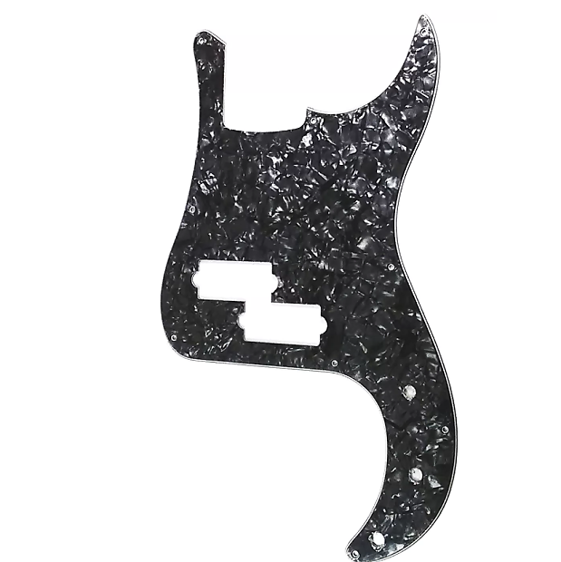 Replacement Replacement Pickguard Black Pearloid 3-ply | Reverb Canada