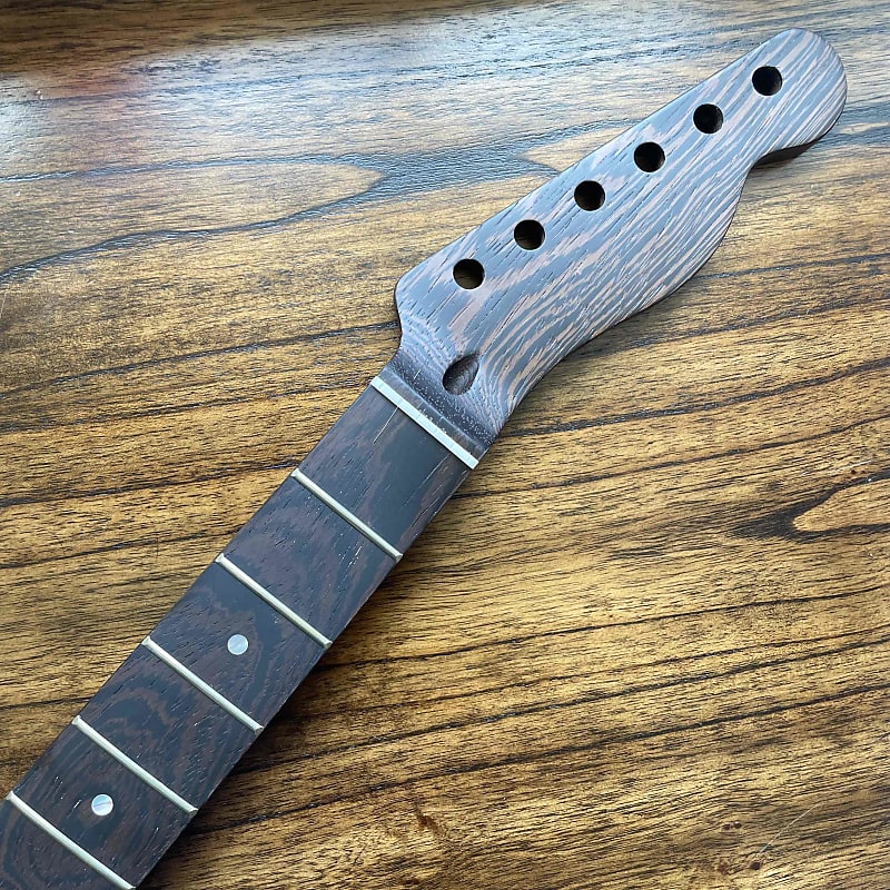 Wenge Tele Neck fits fender Telecaster body 22 frets | Reverb