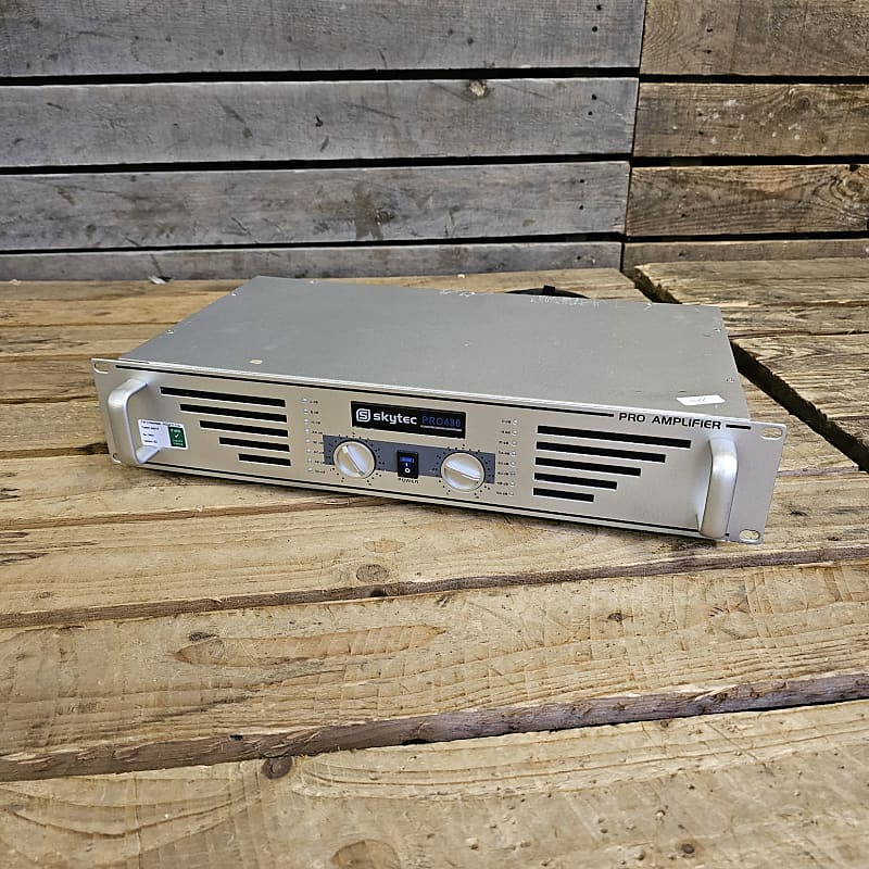 Skytec Pro480 StereoPower Amplifier, Silver USED! RKTEC230523 | Reverb