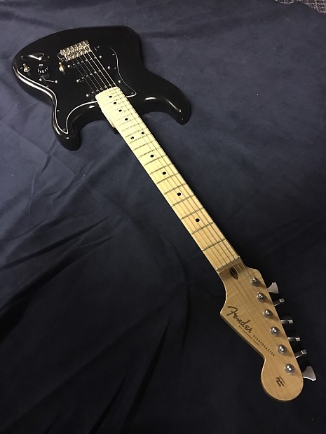 Partscaster Strat Strat used Black | Reverb