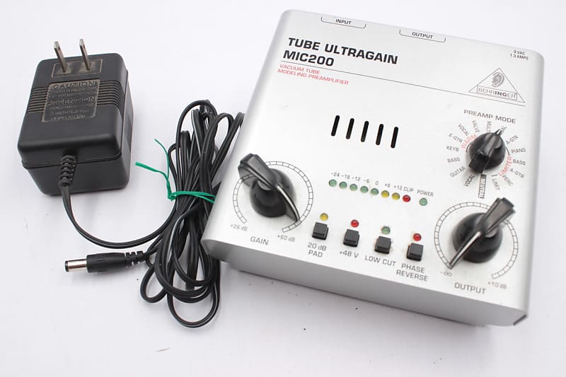Behringer Tube Ultragain Mic200 Preamp w/ Power supply | Reverb