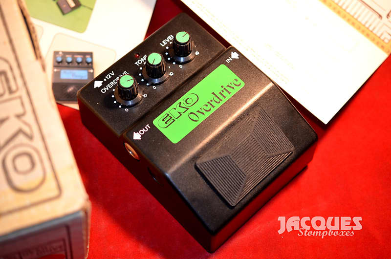 Eko Overdrive pedal original with box & manual | Reverb