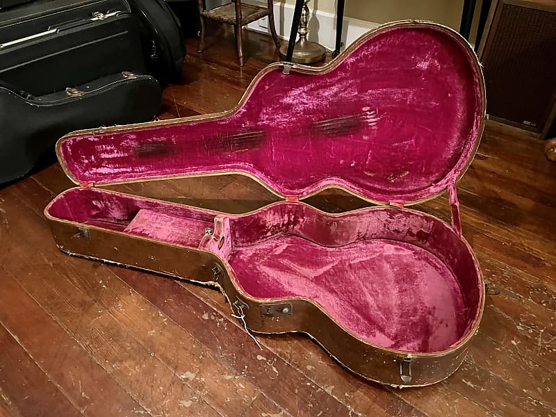 Lifton Gibson Hardshell Case 1950s Brown / Pink | Reverb