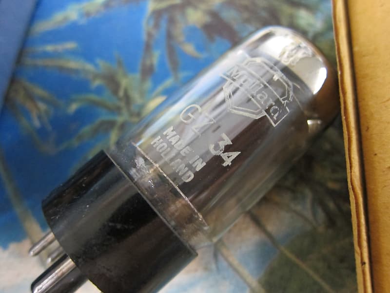 Vintage Mullard(Amperex) GZ34 5AR4 Rectifier Tube F32 Batch | Reverb
