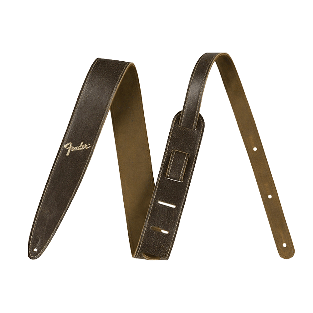 Fender Distressed Leather 2" Guitar Strap | Reverb