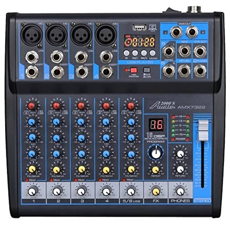 Audio2000'S Amx7322 Dj Mixer | Reverb