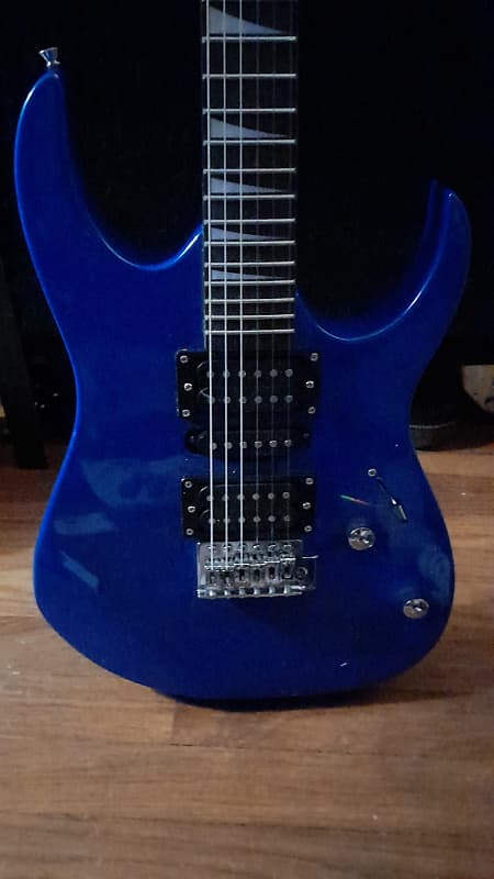 Unknown Super STRAT Blue Electric Guitar | Reverb