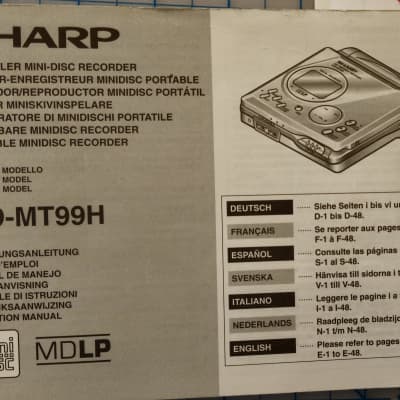 Two Sharp Mini Disc Players Sharp MS721H and Sharp MT99H | Reverb