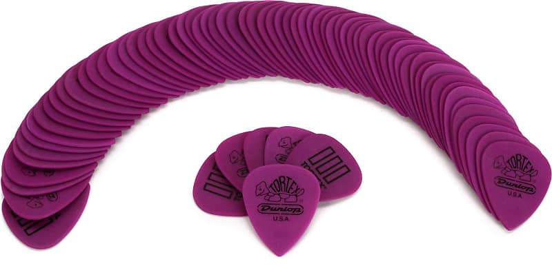 Dunlop Tortex TIII Guitar Picks - 1.14mm Purple (72-pack) | Reverb