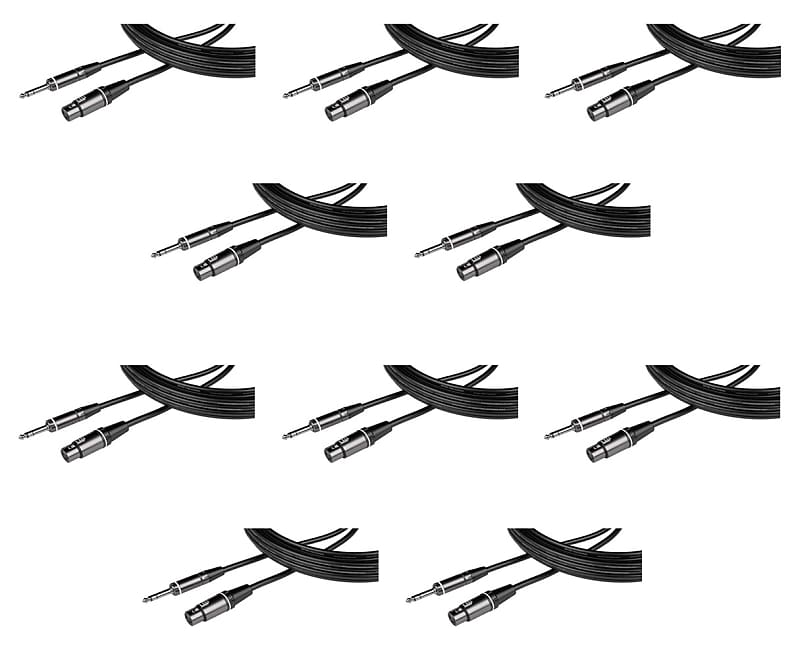 Gator Cableworks Composer Series 10' XLRF to TRS Cable x10 | Reverb