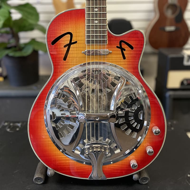 Fender FR-50CE Resonator w/ Case | Reverb
