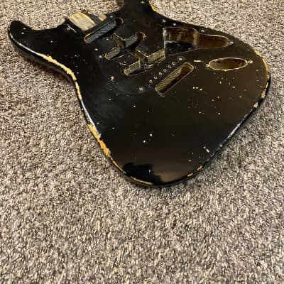 MJT Stratocaster Body 2020 - Nitro Black / Relic | Reverb