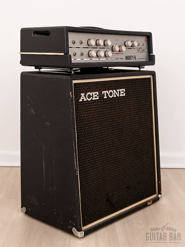 1967 Ace Tone Mighty-5 Vintage Tube Amp Head & 1x12 Cab, | Reverb