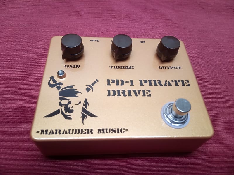 Marauder Music PD-1 Pirate Drive Klon - like 2022 - Gold | Reverb