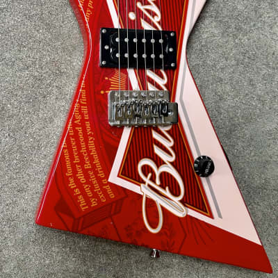 Budweiser Classic Bowtie Electric Guitar Tremolo H - Red | Reverb