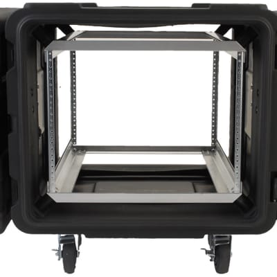 SKB 24" Deep 8U Industrial Shock Mount Rack Case w/ Casters | Reverb