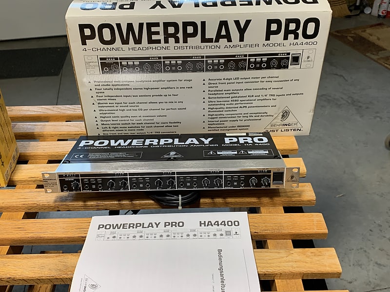 Behringer Powerplay Pro HA4400 4-Channel Headphone Amplifier | Reverb
