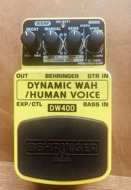 Behringer DW400 Dynamic Wha Human Voice 2023 - Jaune | Reverb