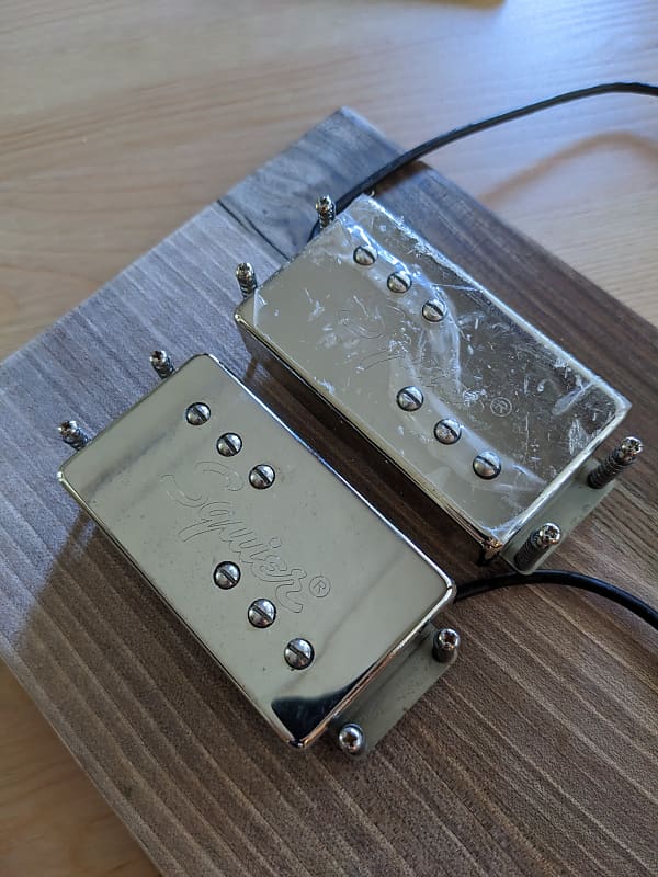 SET of Squier Wide Range Humbuckers / Nickel | Reverb
