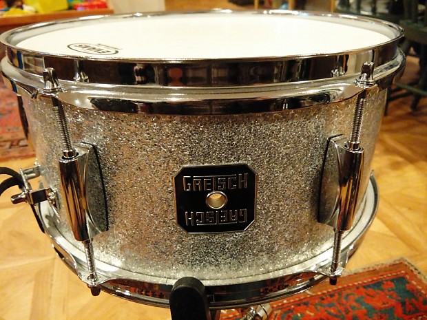 Gretsch Snare Drum 12x6 gretch Silver Sparkle | Reverb