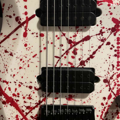 Kiesel Aries 7 string 2020 - Blood Splatter | Reverb