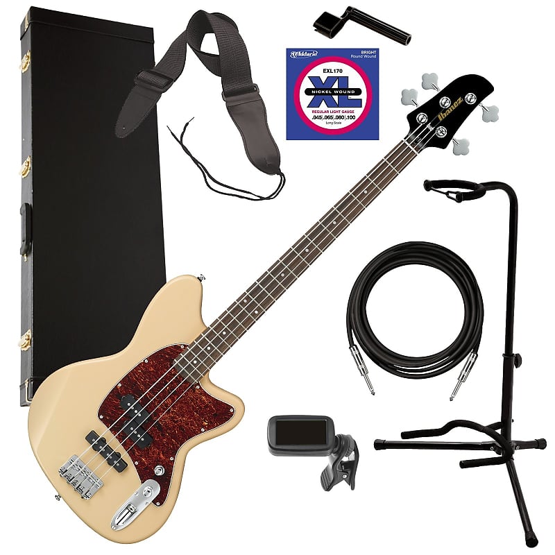 Ibanez TMB100 Talman Bass - Ivory COMPLETE BASS BUNDLE | Reverb