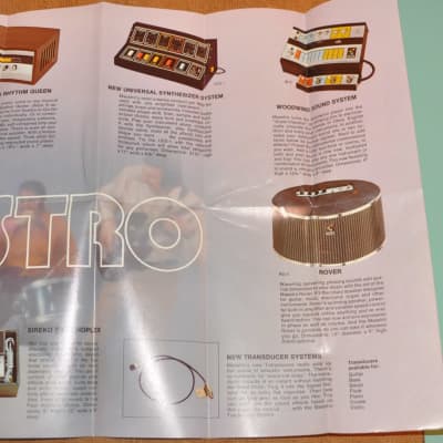 Maestro vintage catalog booklet brochure Fold out brochure | Reverb