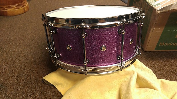 Truth Custom Snare Drum Prototype Purple Sparkle | Reverb