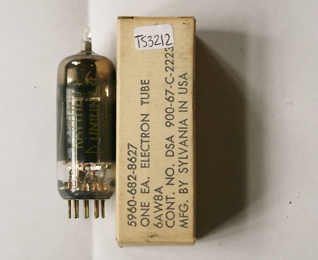 NOS Raytheon USA 6AW8-A Gray Plate Top Horseshoe | Reverb Australia