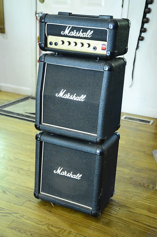 Marshall Lead 12 Mini Stack 1980's black | Reverb