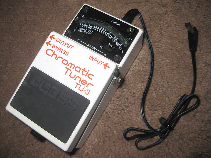 Boss Chromatic Tuner TU-3 - White | Reverb