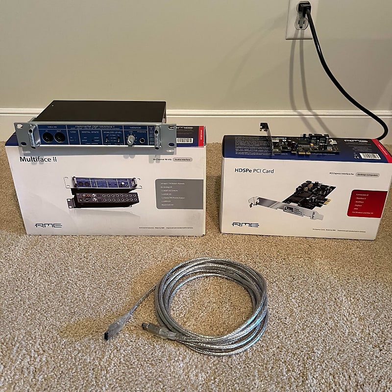 RME Multiface II, HDSPe PCI Card early 2010s - Blue / Silver | Reverb