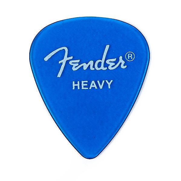 Fender California Clear Picks, Heavy, Lake Placid Blue, 12 | Reverb UK