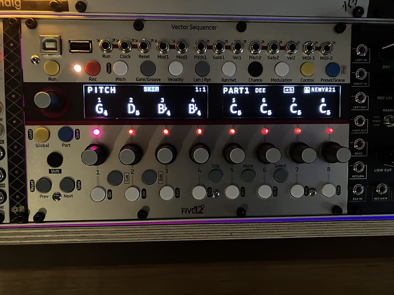 Five12 Vector Sequencer | Reverb