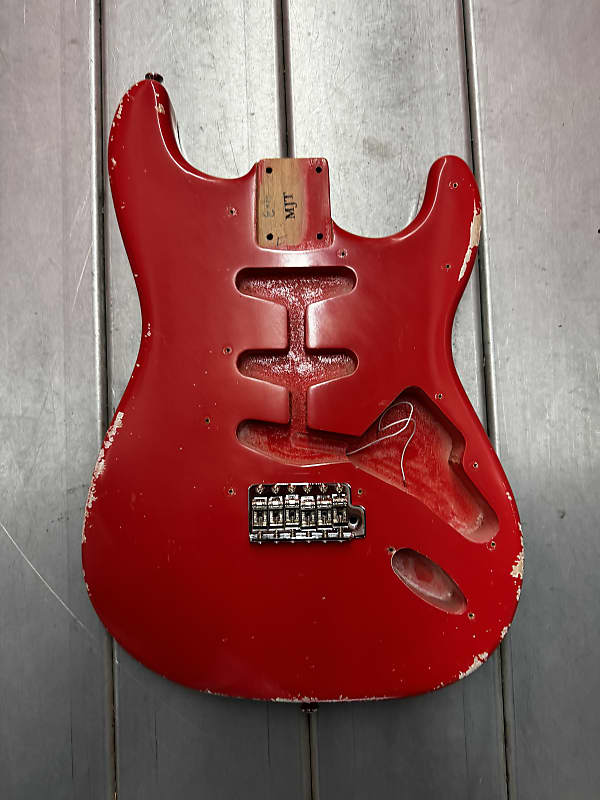 MJT VTS Stratocaster 2023 - Fiesta Red Relic Alder | Reverb