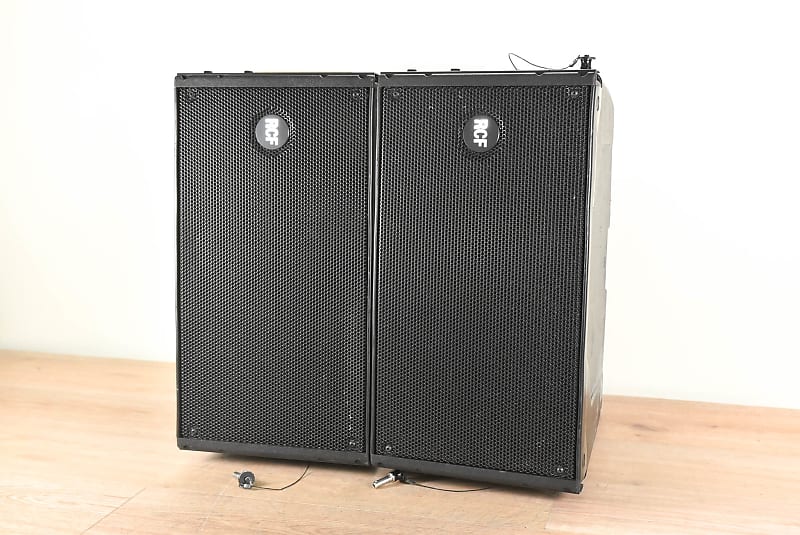 Rcf Hdl 10a Active Line Array Module Pair With Road Case Reverb