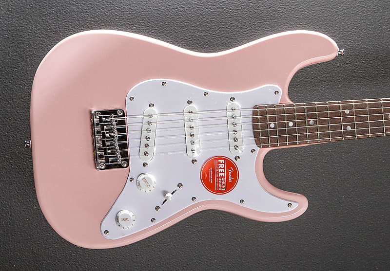 Squier Mini Strat - Shell Pink | Reverb