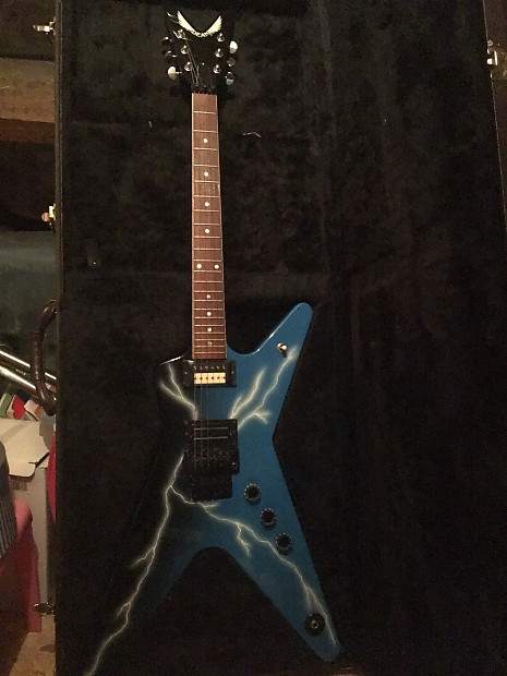 DEAN DFH Dean From Hell Lightning Bolt 07 Blue lightning Bolt | Reverb