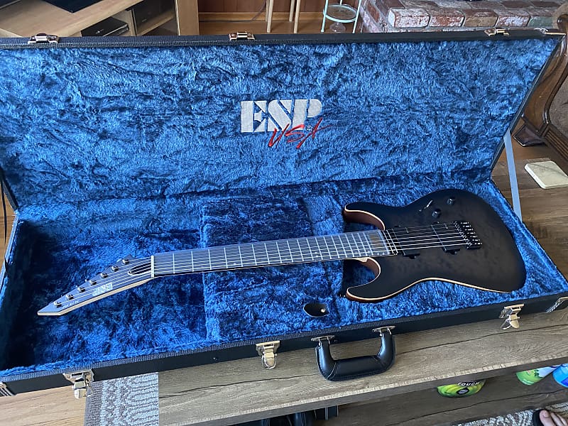 ESP USA M7 Baritone 2022 - See Thru Black | Reverb