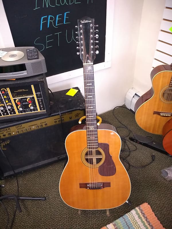 1970 Ventura V-16 12 String Guitar In Good Condition & | Reverb