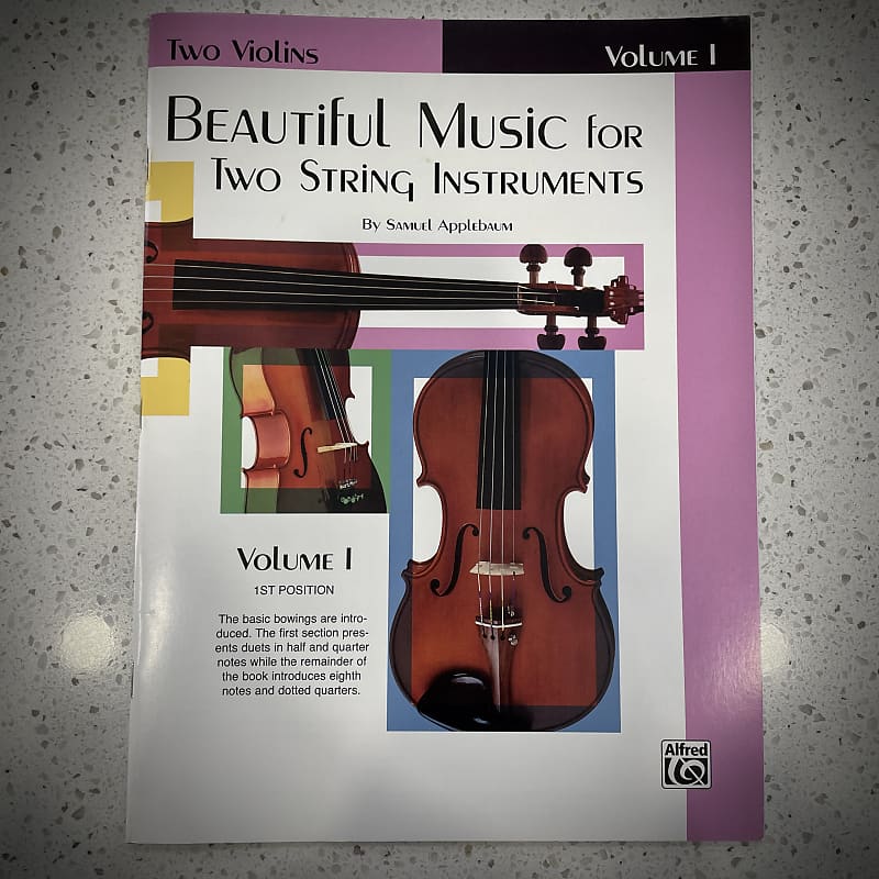 Alfred Beautiful Music for Two String Instruments Violin - | Reverb
