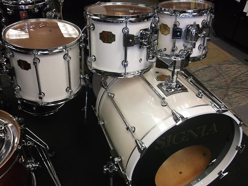 Premier Signia Maple 4 pc shell pack.....Coral White | Reverb
