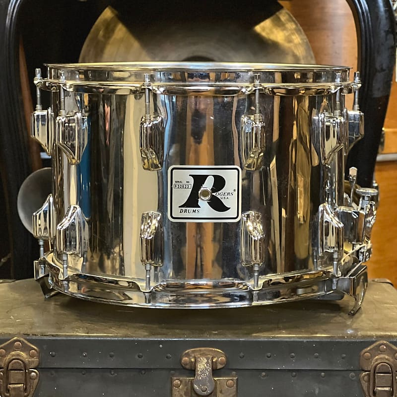 VINTAGE 1980's Rogers "Big R" 10x14 Dynasonic Snare Drum in | Reverb