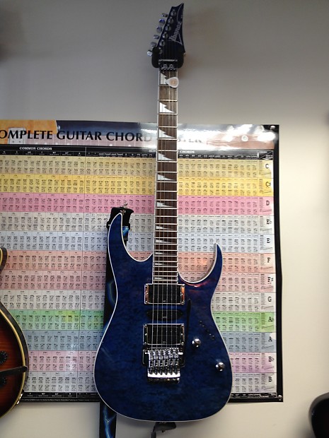 Ibanez RG4EX1 Ibanez Transparent Blue 2010's, includes strap | Reverb