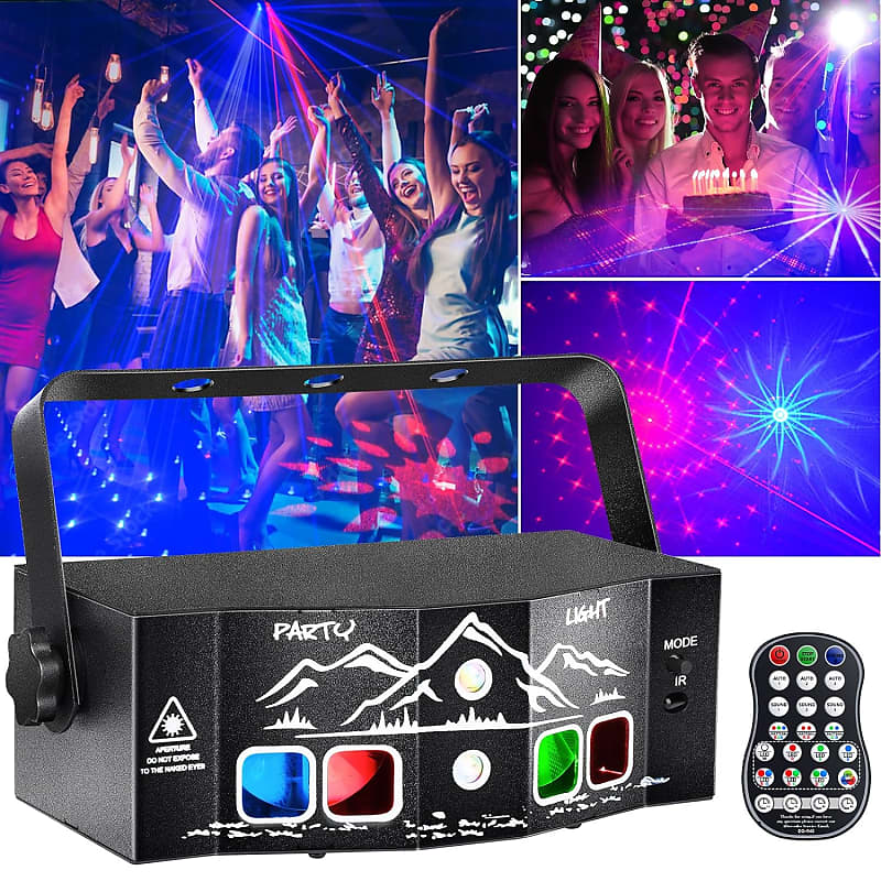 Party Lights, Sound Activated Stage Light With Remote | Reverb