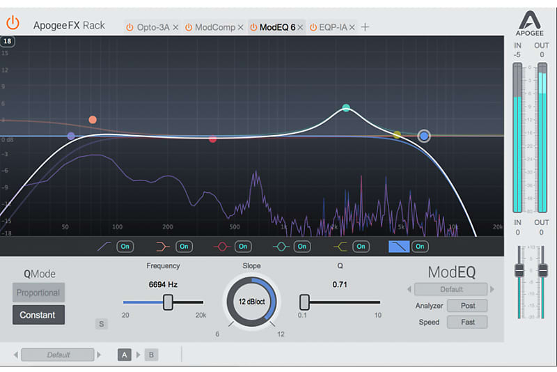 Apogee ModEQ 6 Modern 6 Band Visual Equalizer (Download) | Reverb