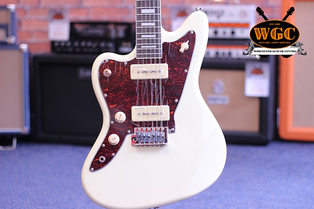 Revelation RJT-60 12 string Left Handed Vintage White | Reverb