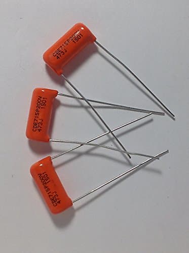 Set of 3 Sprague Orange Drop #715P Capacitors, .047 mfd, 200V | Reverb