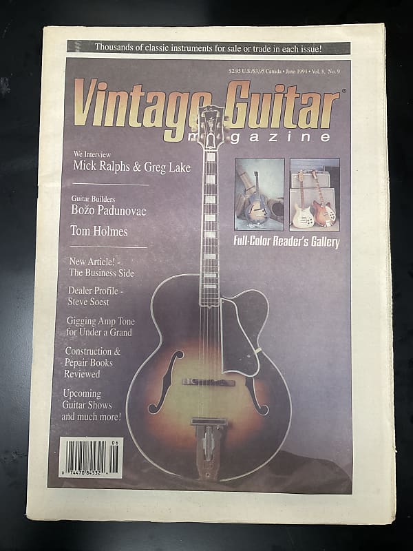 Vintage Guitar Magazine Mick Ralph’s & Greg Lakes, Gigging | Reverb