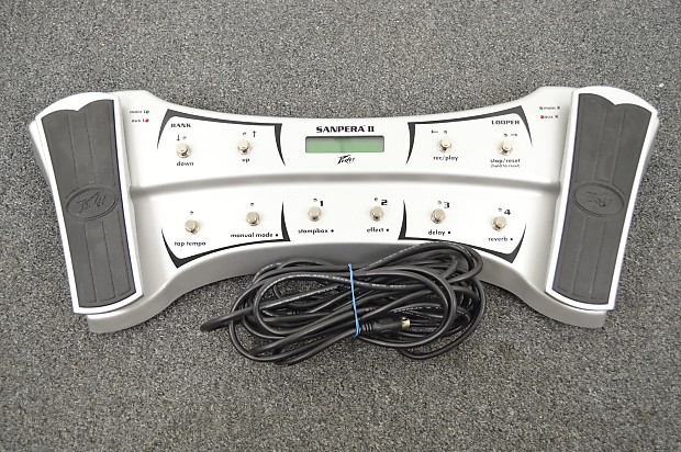 Peavey Sanpera II foot controller for VYPYR with cable Silver | Reverb